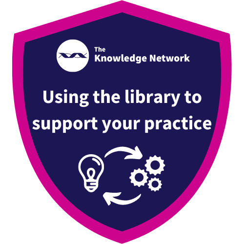 SSSC Open Badges | Knowledge and Evidence Champion - SSSC Open Badges